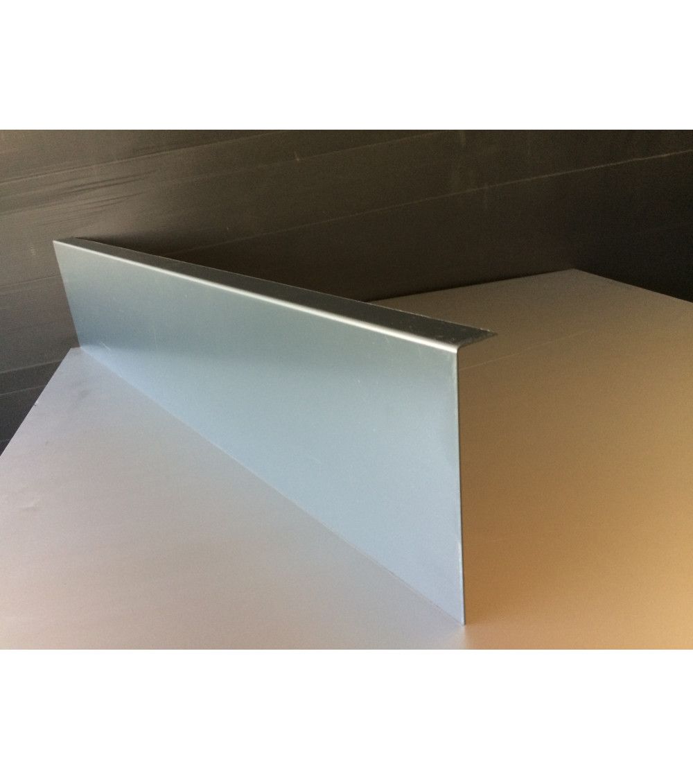 Bande de rive Anodisé, épaisseur 1 mm, 1 pli retour 3 cm , Largeur 13 ...