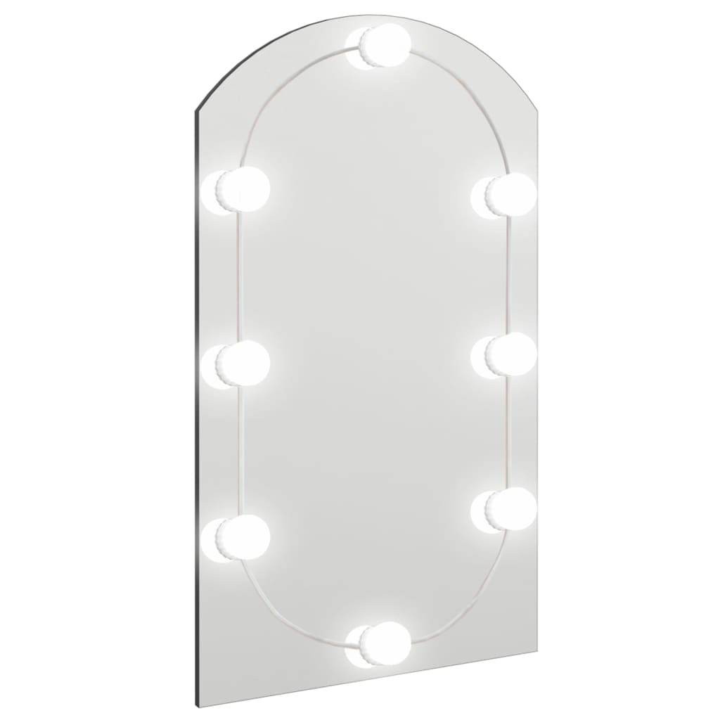 Miroir | Miroir décoratif avec éclairage LED 70x40 cm Verre Arche ...