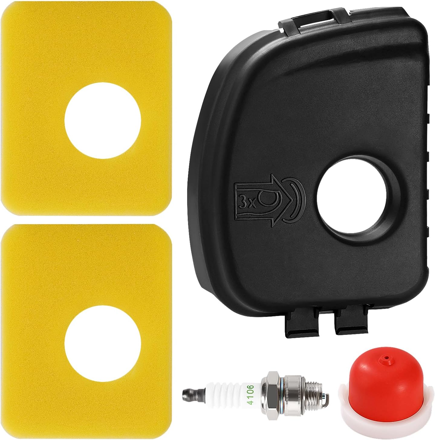 Kit de filtre à air pour tondeuse à gazon en 5 pièces, comprenant une ...