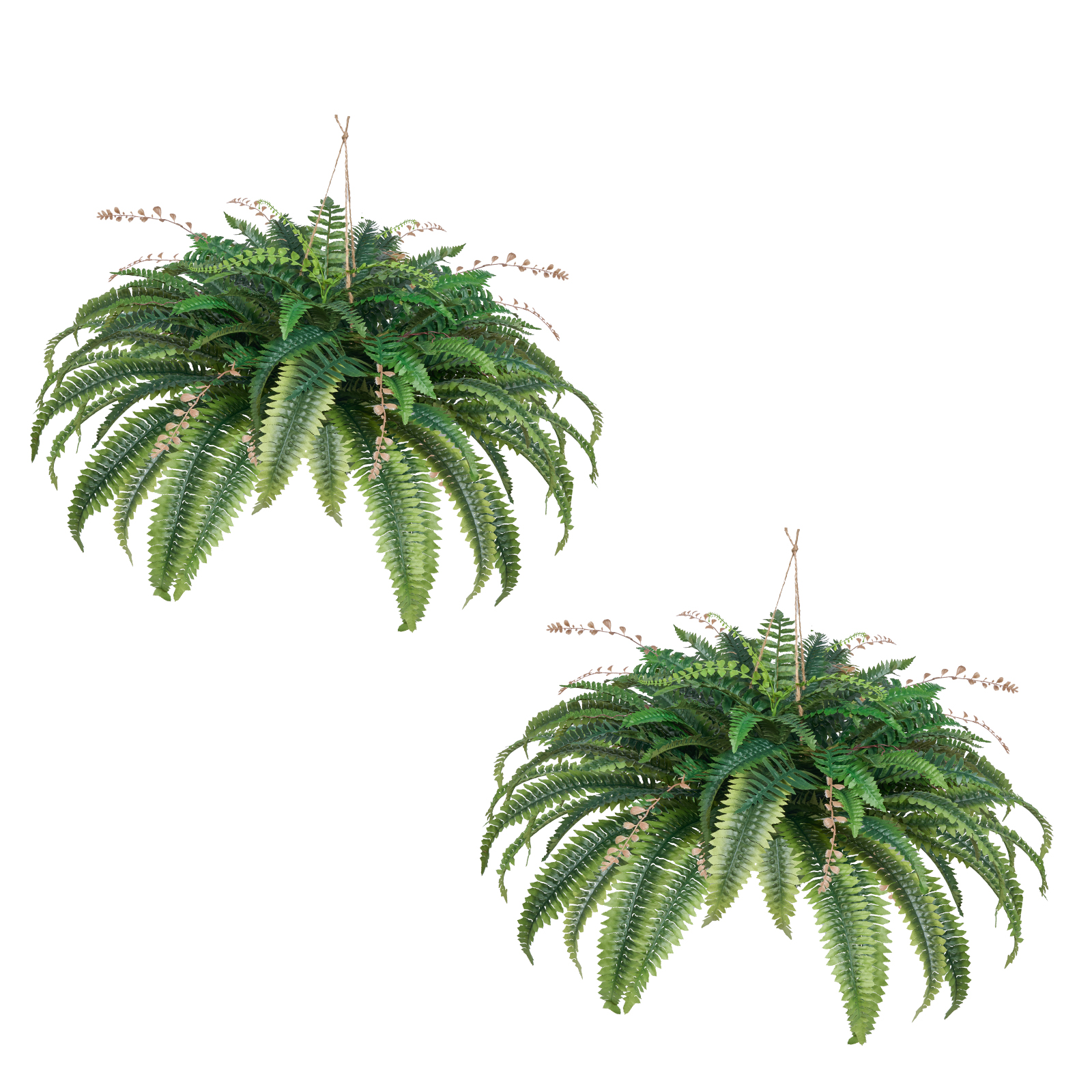 Fougère Artificielle,VEVOR 95-105 cm,Fausse Fougère de Boston avec Pot de Fleurs,80 Feuilles ...