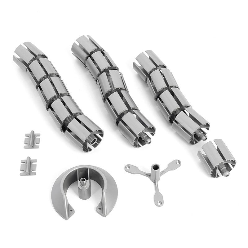 Pasacable modelo kela ø45 6 vías para mesa. acabado en gris y negro ...