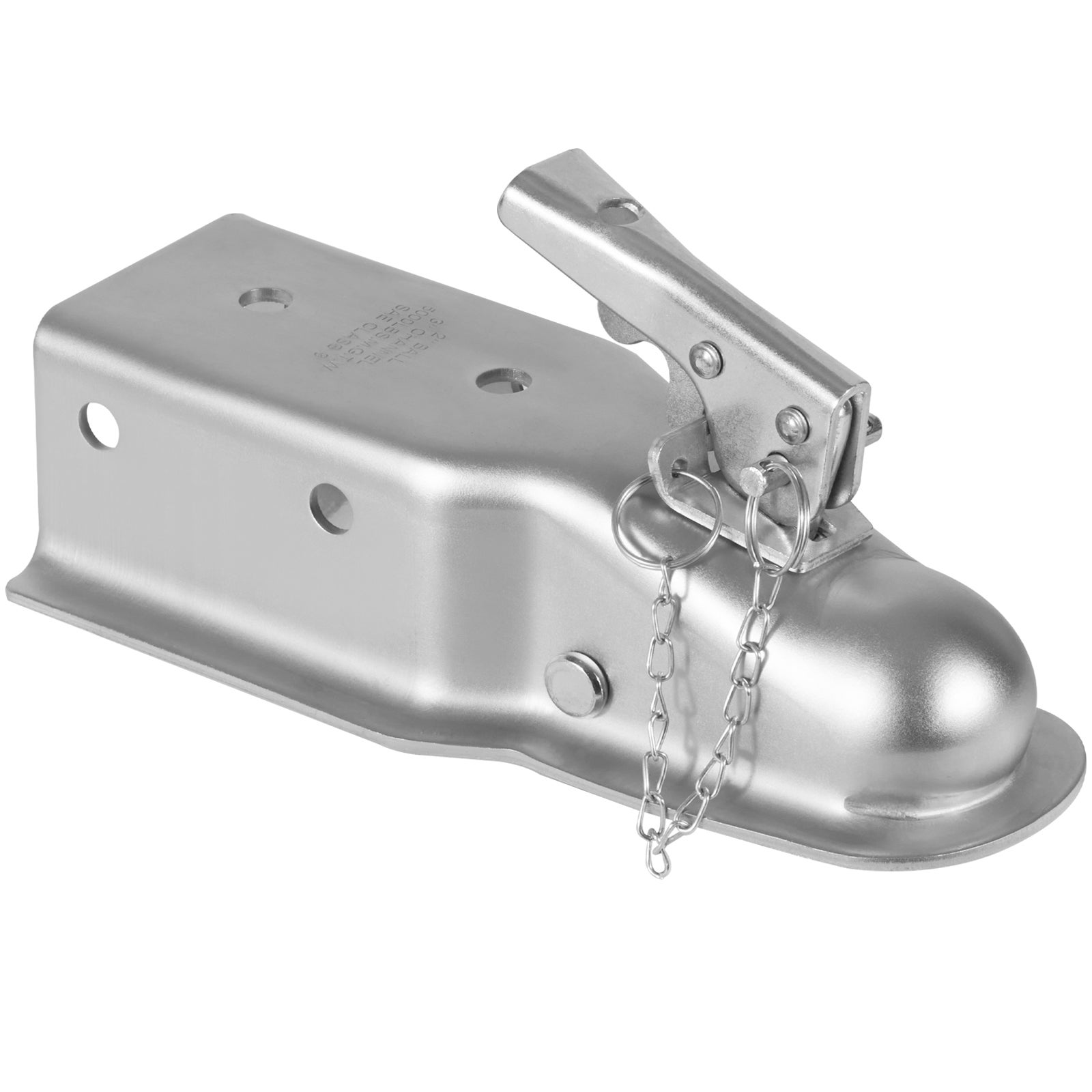 Tête d'Attelage Remorque pour Boule d'Attelage 50,8 mm Canal 76,2 mm ...