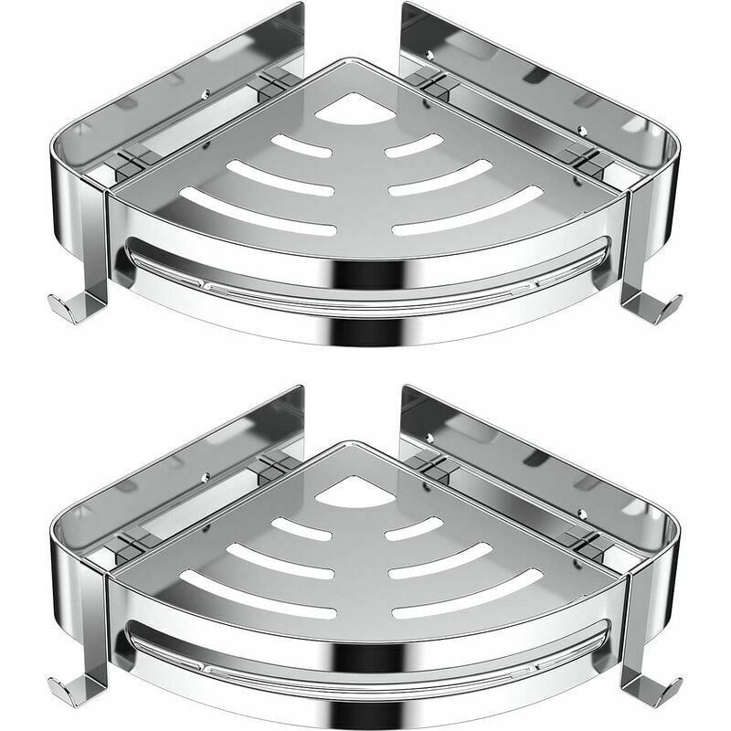 Staffa angolare per doccia, staffa per bagno senza foratura in acciaio ...