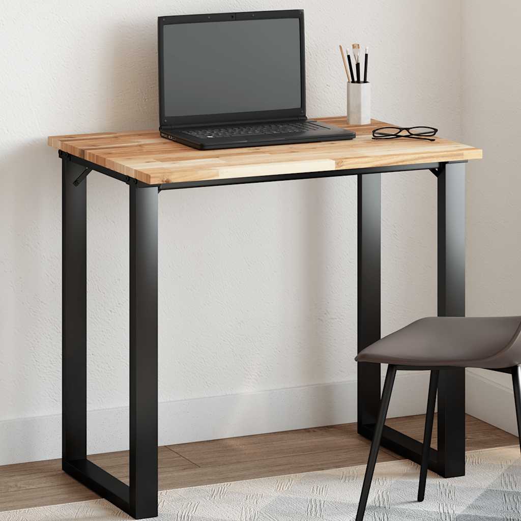 Dessus de table rectangulaire 100x60x2 cm bois massif d'acacia | Leroy ...