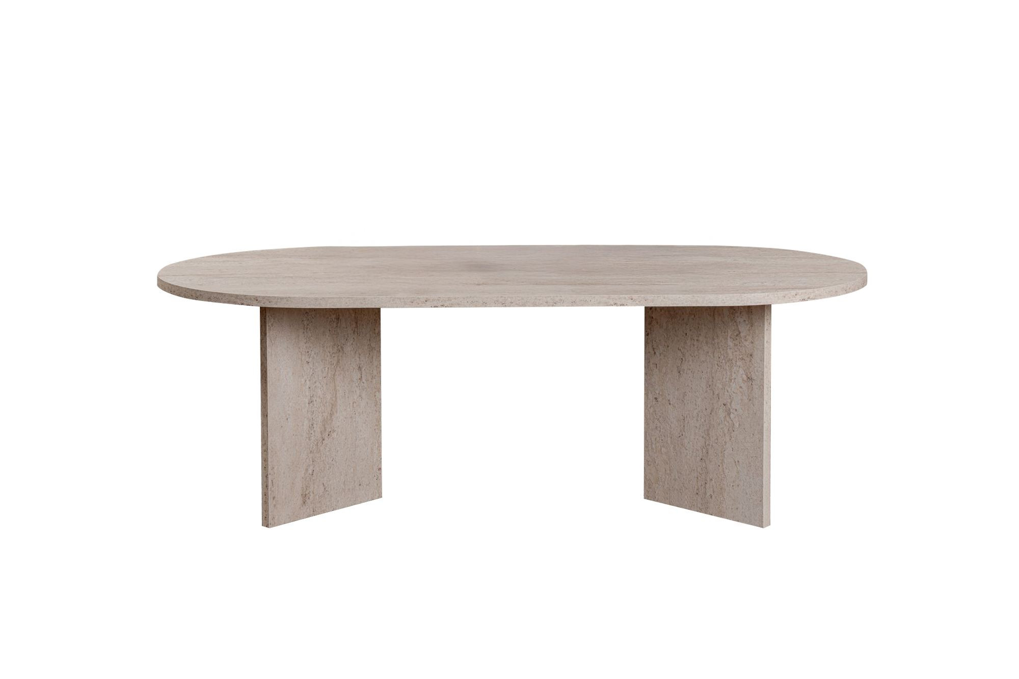 Table basse en bois "Sable" - 60 x 119 x 40 cm - Travertin | Leroy Merlin