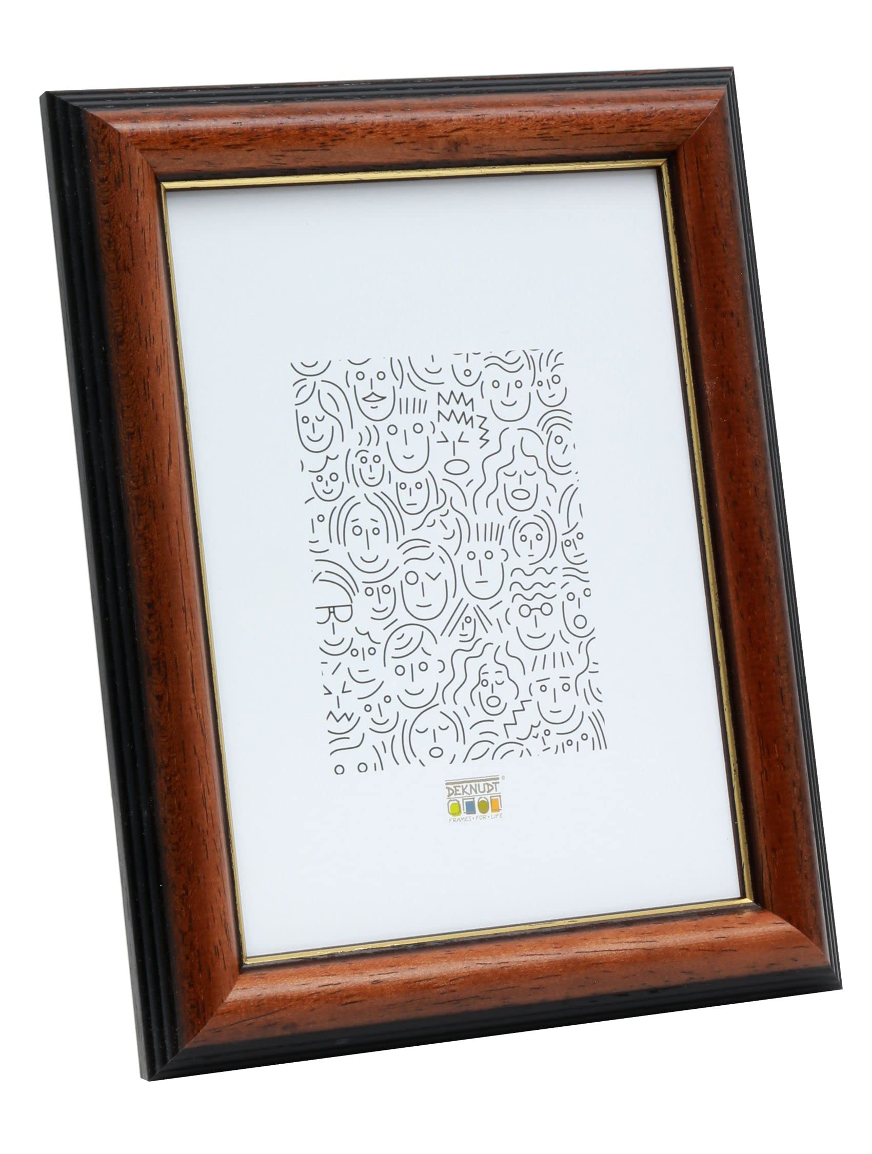 Deknudt Frames Cornice portafoto in Legno, Modello Base., Legno, Brun ...