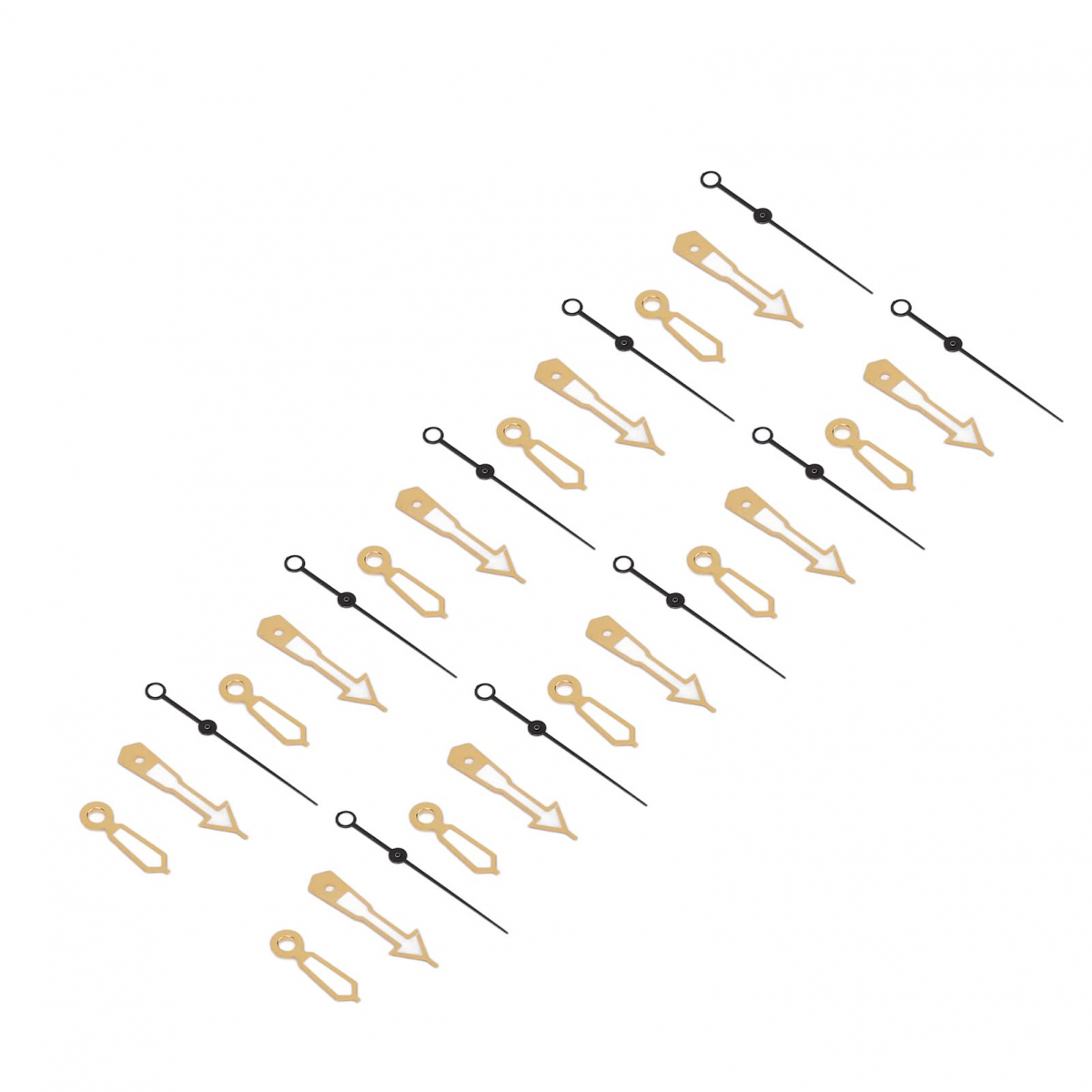 Lot de 10 aiguilles de montre en métal lumineux, exquises, portables et ...