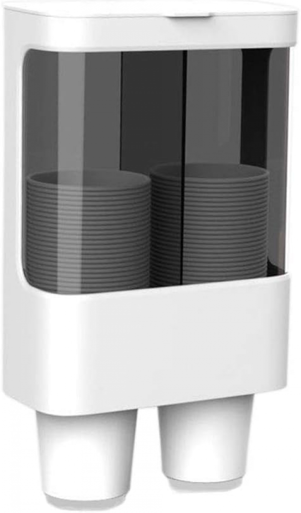 Porte-gobelet jetable mural - porte-gobelet en papier plastique double ...