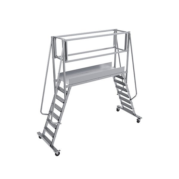 Plateforme double accès 9 marches - Hauteur max. de travail 3.88m ...