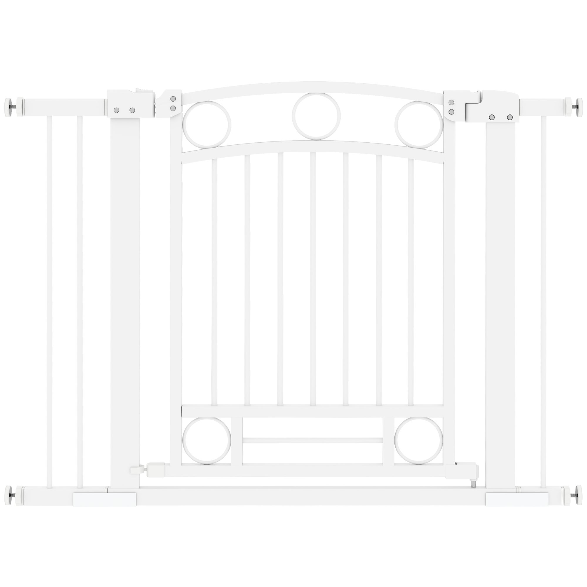 PawHut PA Barrière pour chiens, acier blanc 104x5x76 cm D06-243V00WT ...