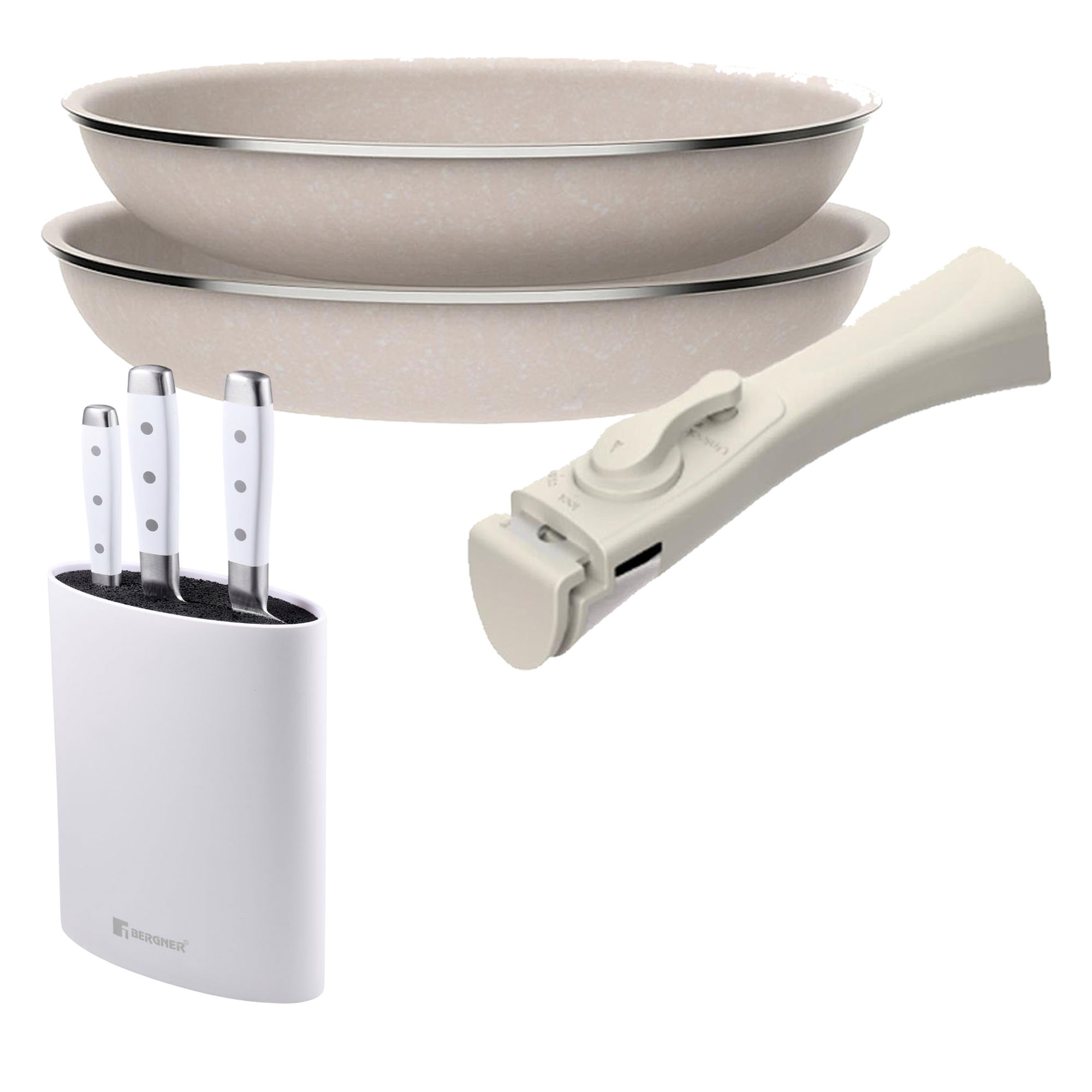 Poêles à induction Click&Cook Ø24Ø28cm et couteaux de cuisine | Leroy ...