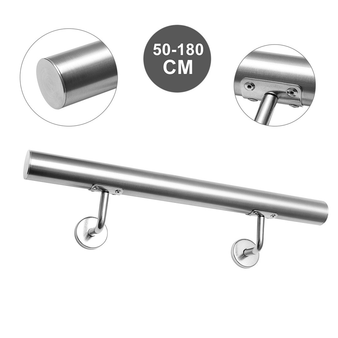 Garde-corps extérieur, kit de garde-corps mural au sol de 80 cm avec ...