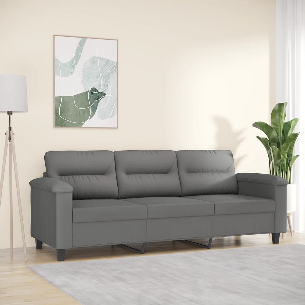 Sofá de 3 plazas | Sofá de salón | Sofá de descanso de tela de ...