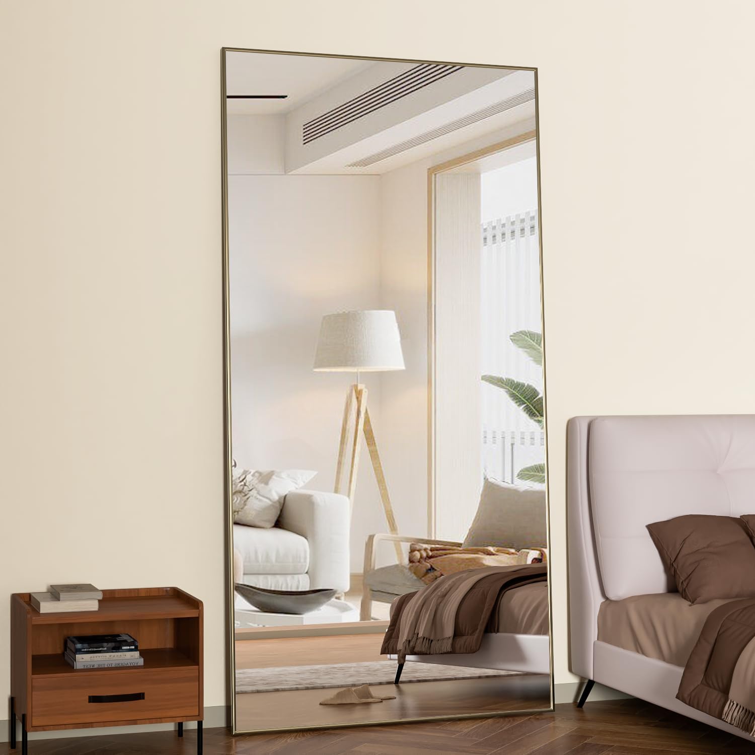 Miroir pleine longueur 180 x 80 cm, miroir sur pied, miroir sur pied ...