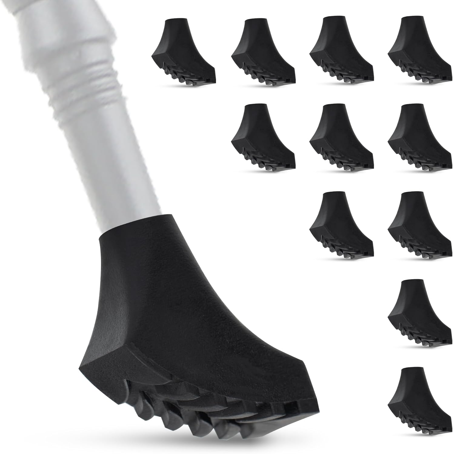 12x Embouts en Caoutchouc pour Bâtons de Marche Nordique Embouts pour ...