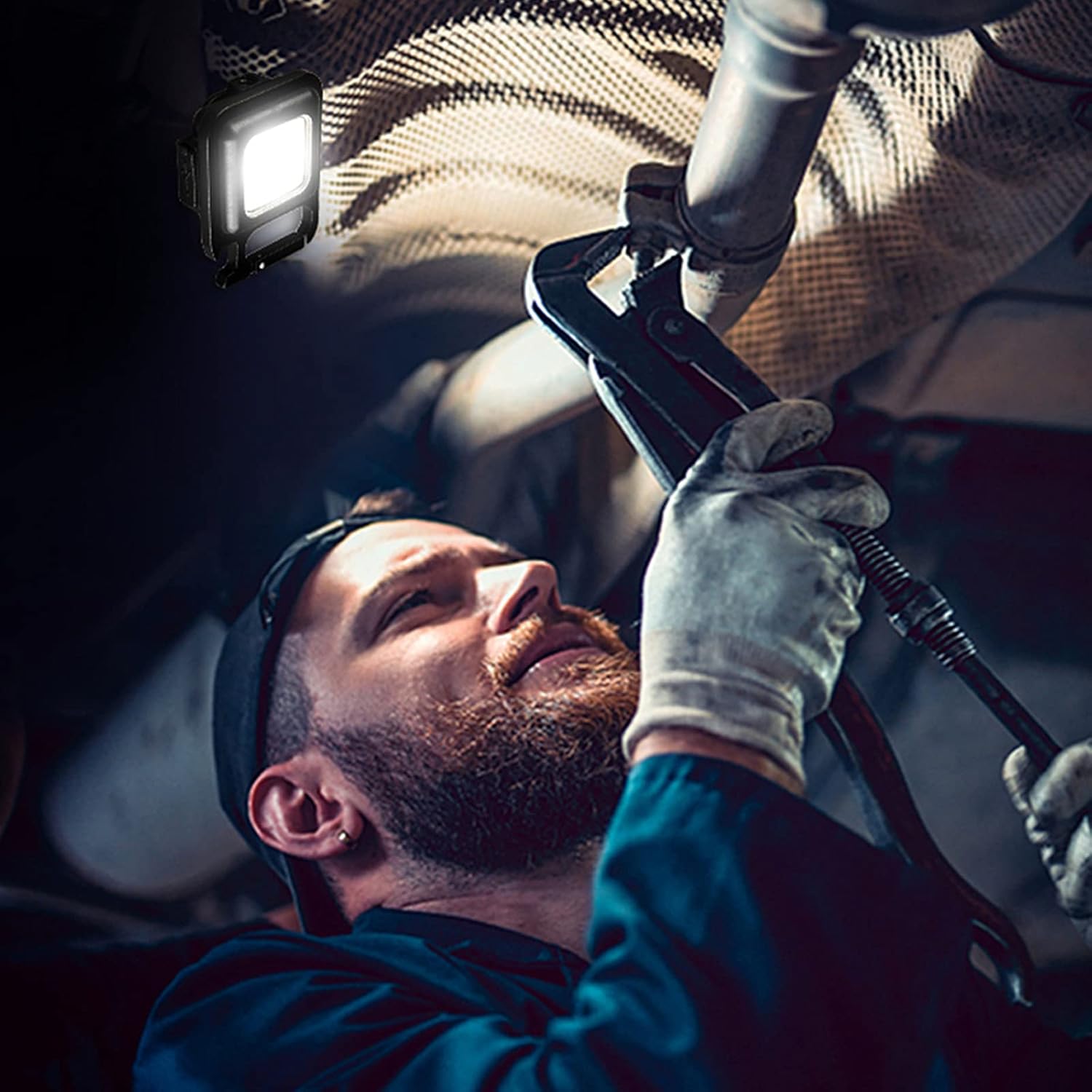 Lámpara de trabajo LED portátil, recargable, de mano, para inspección ...