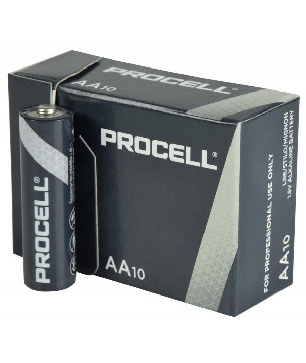 10 Piles Alcaline 1,5V AA Procell Duracell LR6 | Leroy Merlin