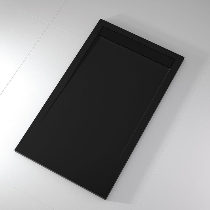 Plato de ducha pizarra CLEVER NEGRO 70x90 cm | Leroy Merlin