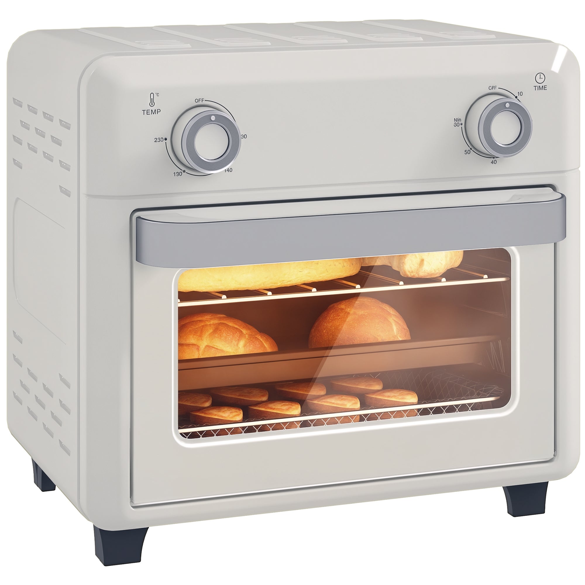 Four à convection de 10L pour griller, blanc crème, lave-vaisselle ...