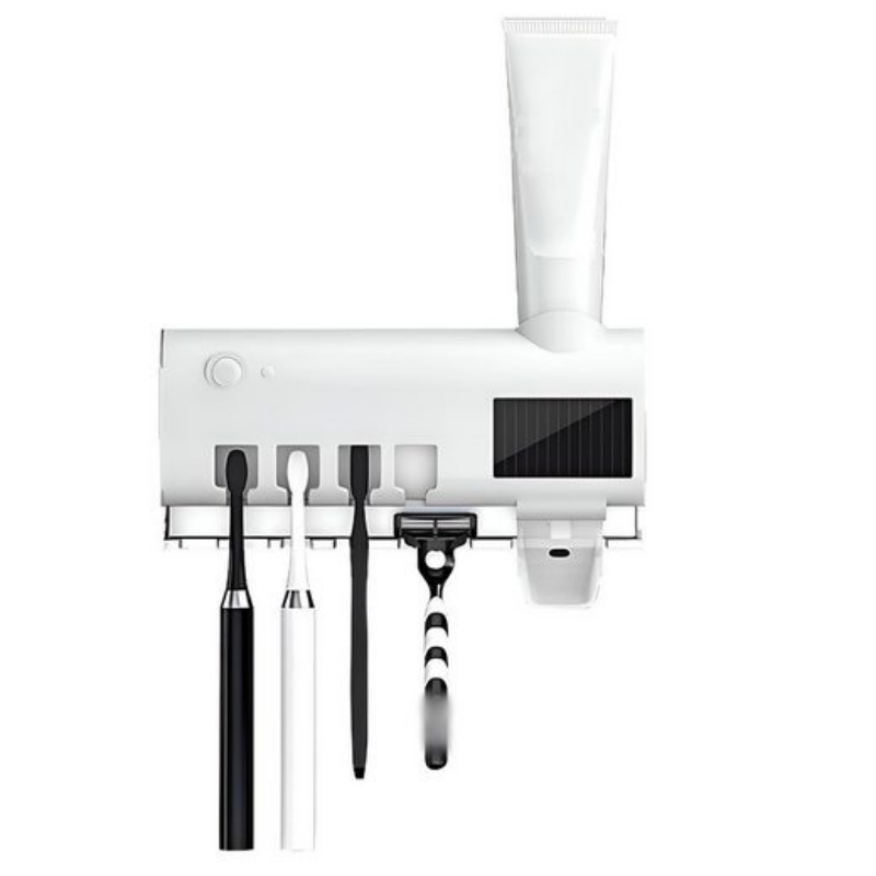 Support mural pour brosses à dents intelligent UV multifonction blanc ...