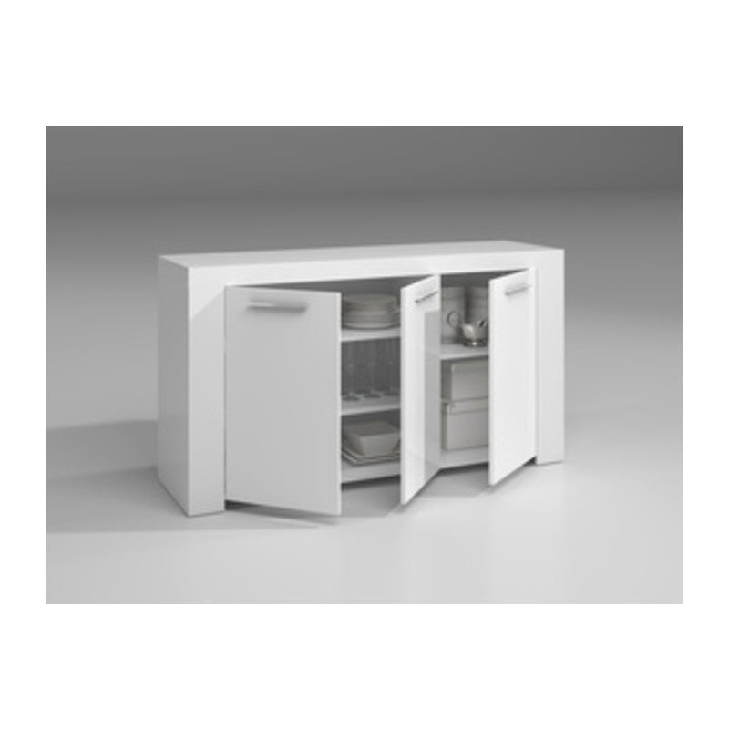AMBIT KIT BUFFET 3 PORTES 144X42XH80 CM BLANC | Leroy Merlin