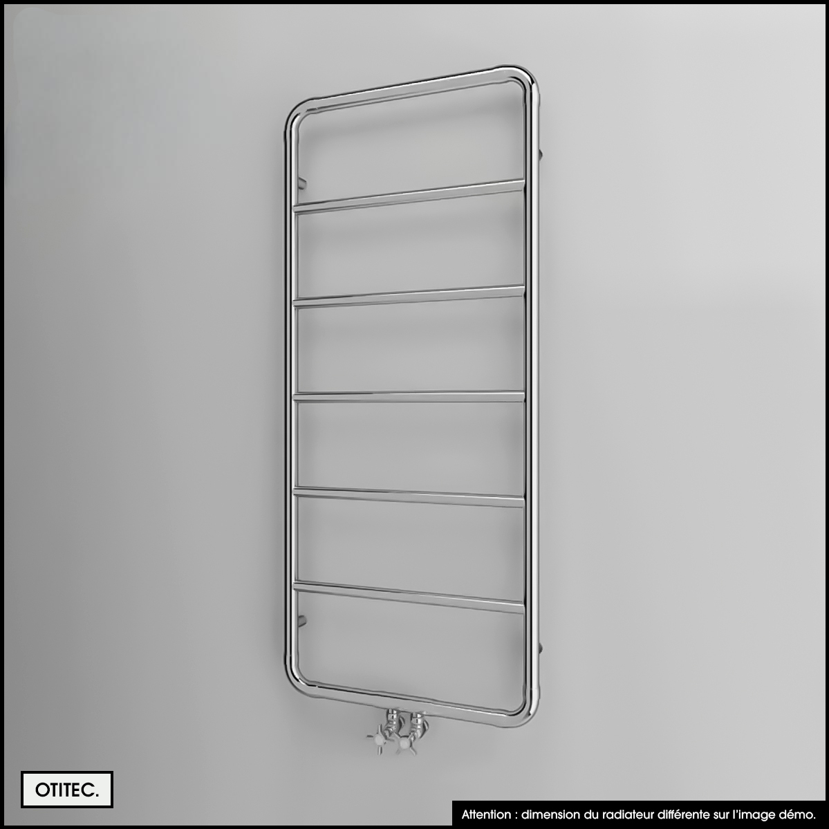 Radiador de Agua Caliente - 53 x 120 cm - Inox- RETRO | Leroy Merlin