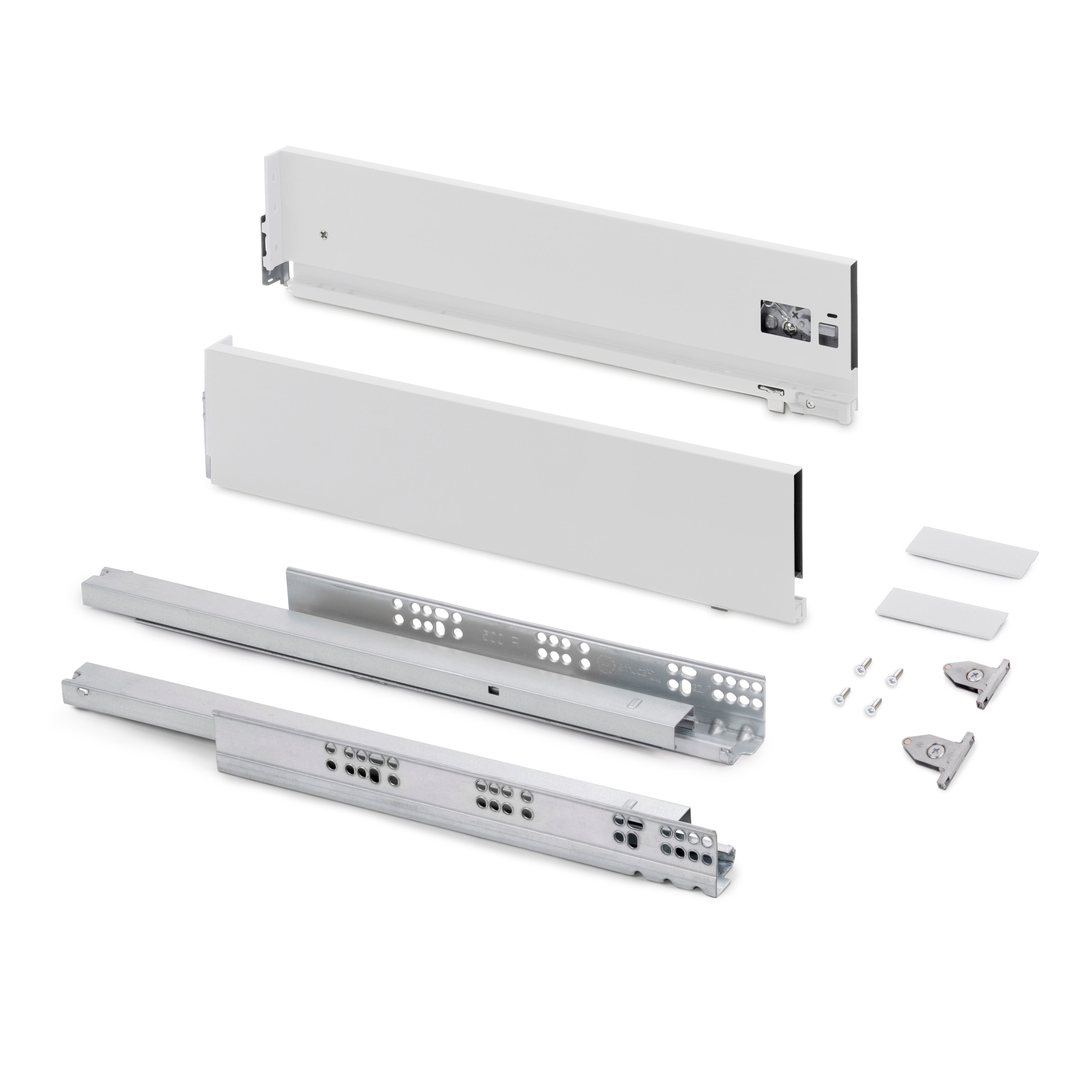 Emuca Tiroir extérieur Vertex avec réglages 3D hauteur 131mm, 40kg ...