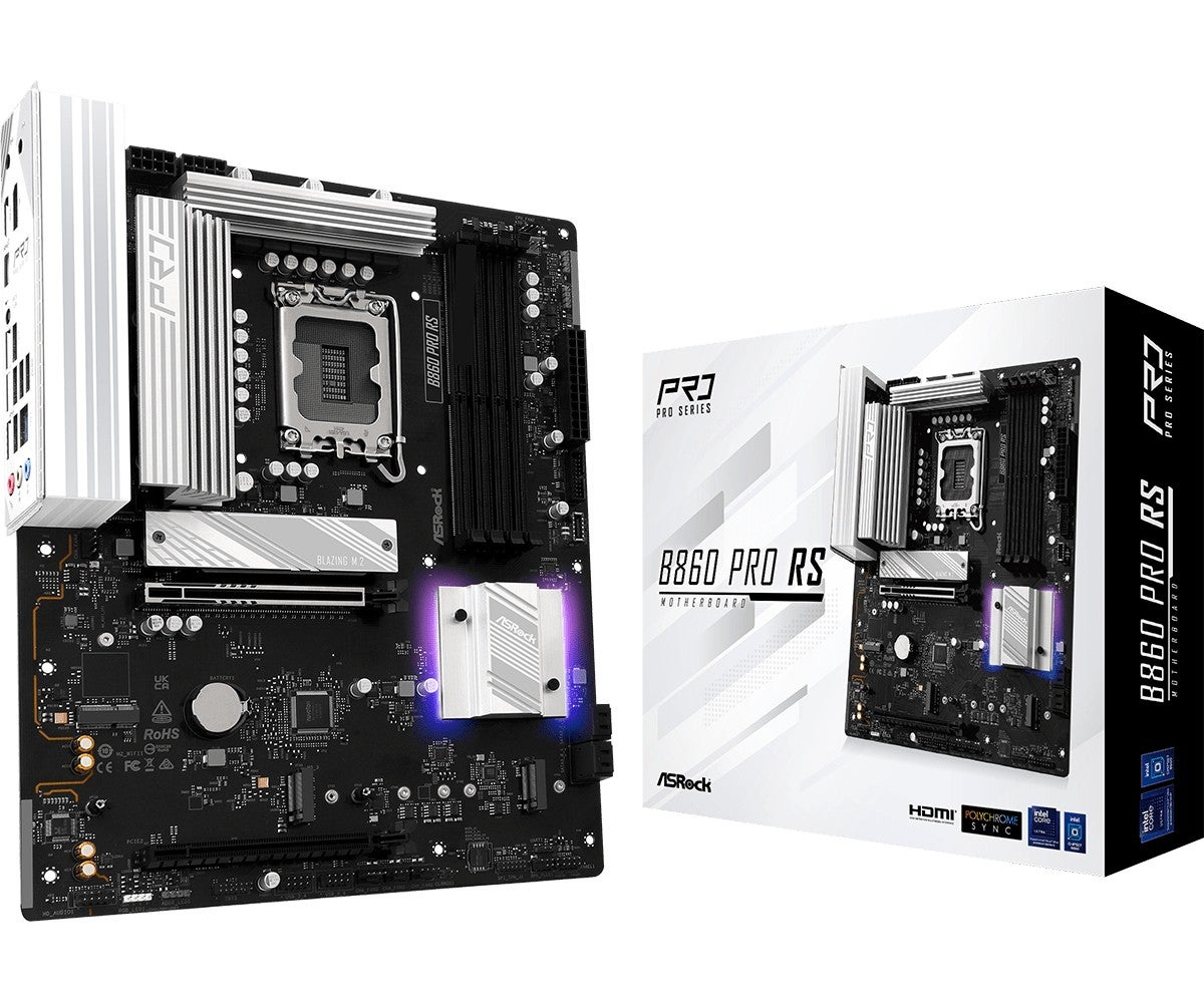 ASRock B860 Pro RS - Placa Base - ATX - LGA1851 - DDR5 - Audio HD (90 ...