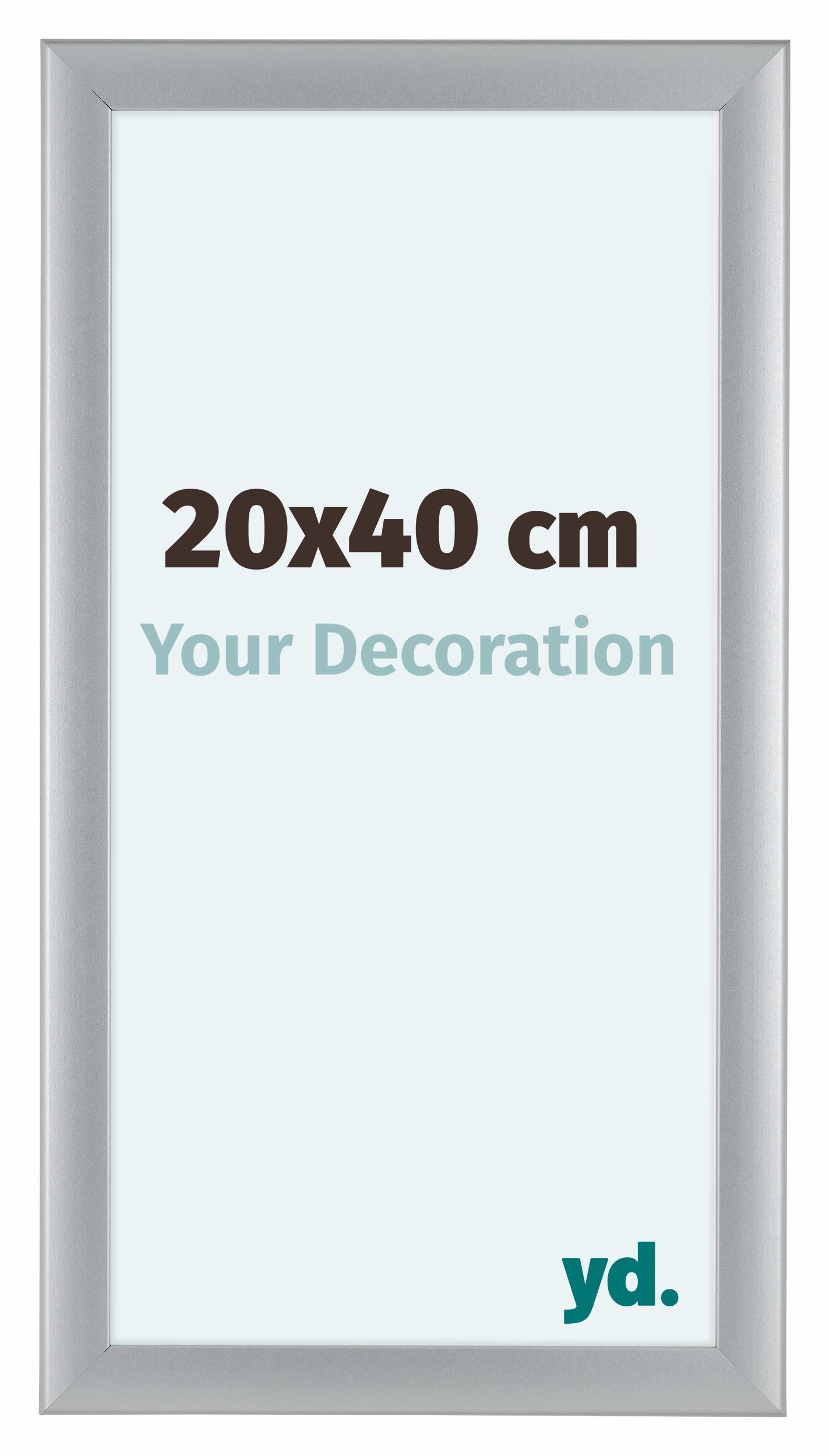 Yd. Cadre photo 20x40 cm - Argent Mat - MDF - Como | Leroy Merlin