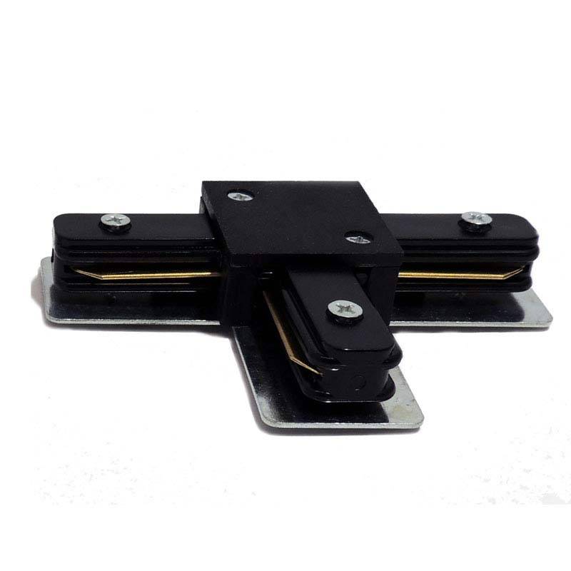 Unión rígida en "T" para carril monofásico - Negro | Leroy Merlin