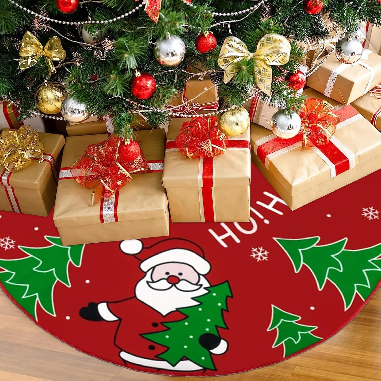 90cm Jupe Sapin de Noël Couvre Pied Sapin Noel Jupe d'arbre de Noël ...