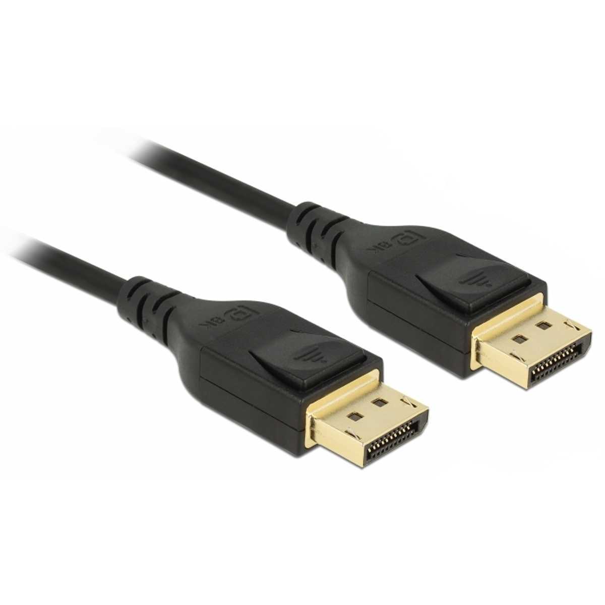 Câble DisplayPort premium DeLOCK - version 1.4 - certifié 8K - 2 mètres ...