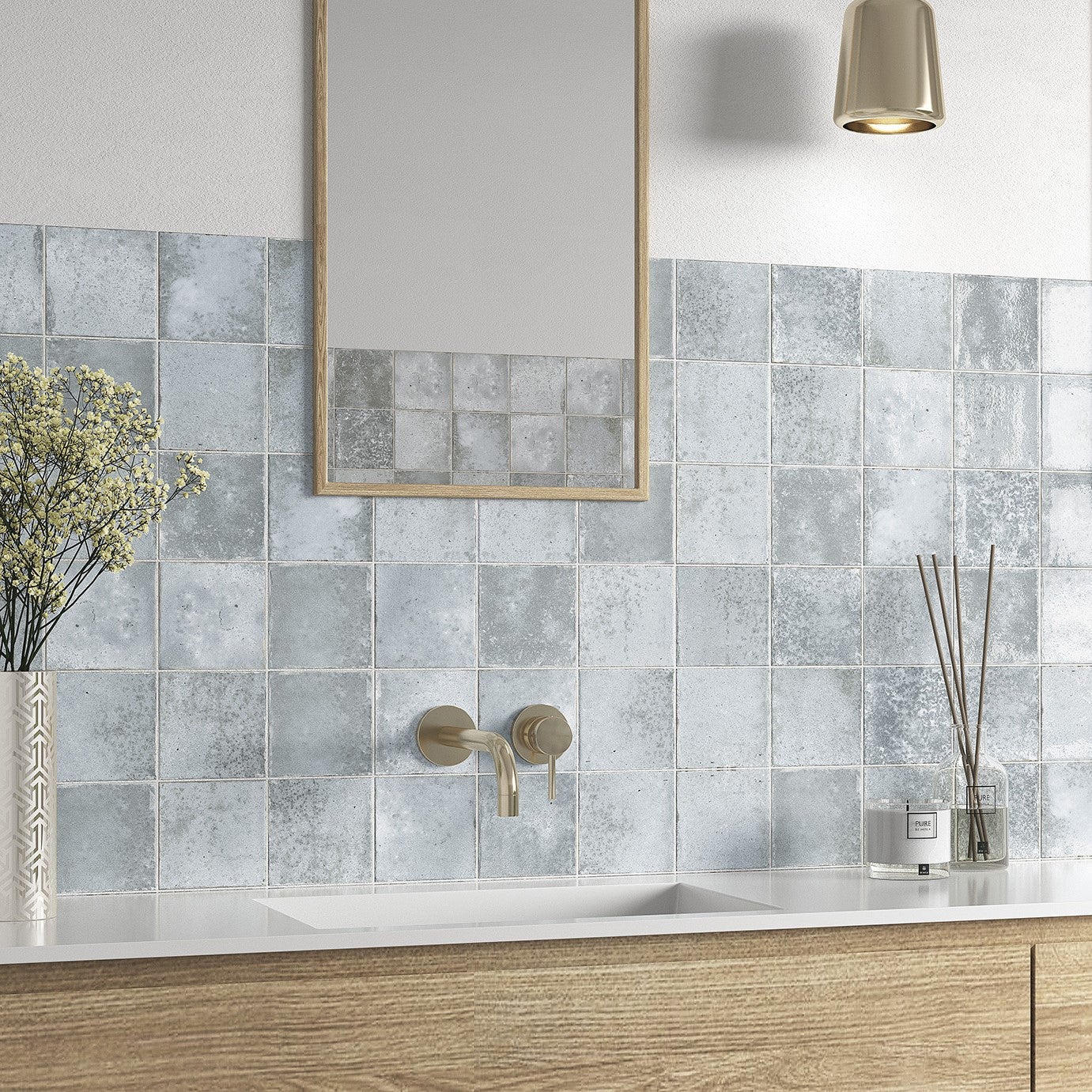 Azulejo interior y exterior. Porcelánico Premium Serie Nissel Grey ...