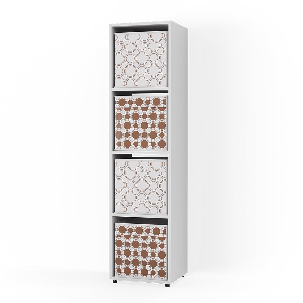 Vicco Meuble de rangement Ludus, Blanc, 142.5x36.2cm avec 2 boxes ...