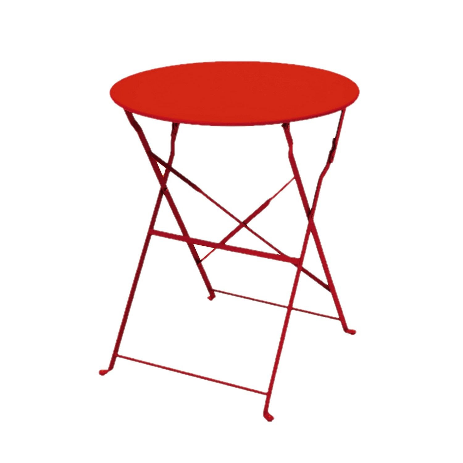 Table de jardin pliante ronde Palma - 2 places - Orange | Leroy Merlin