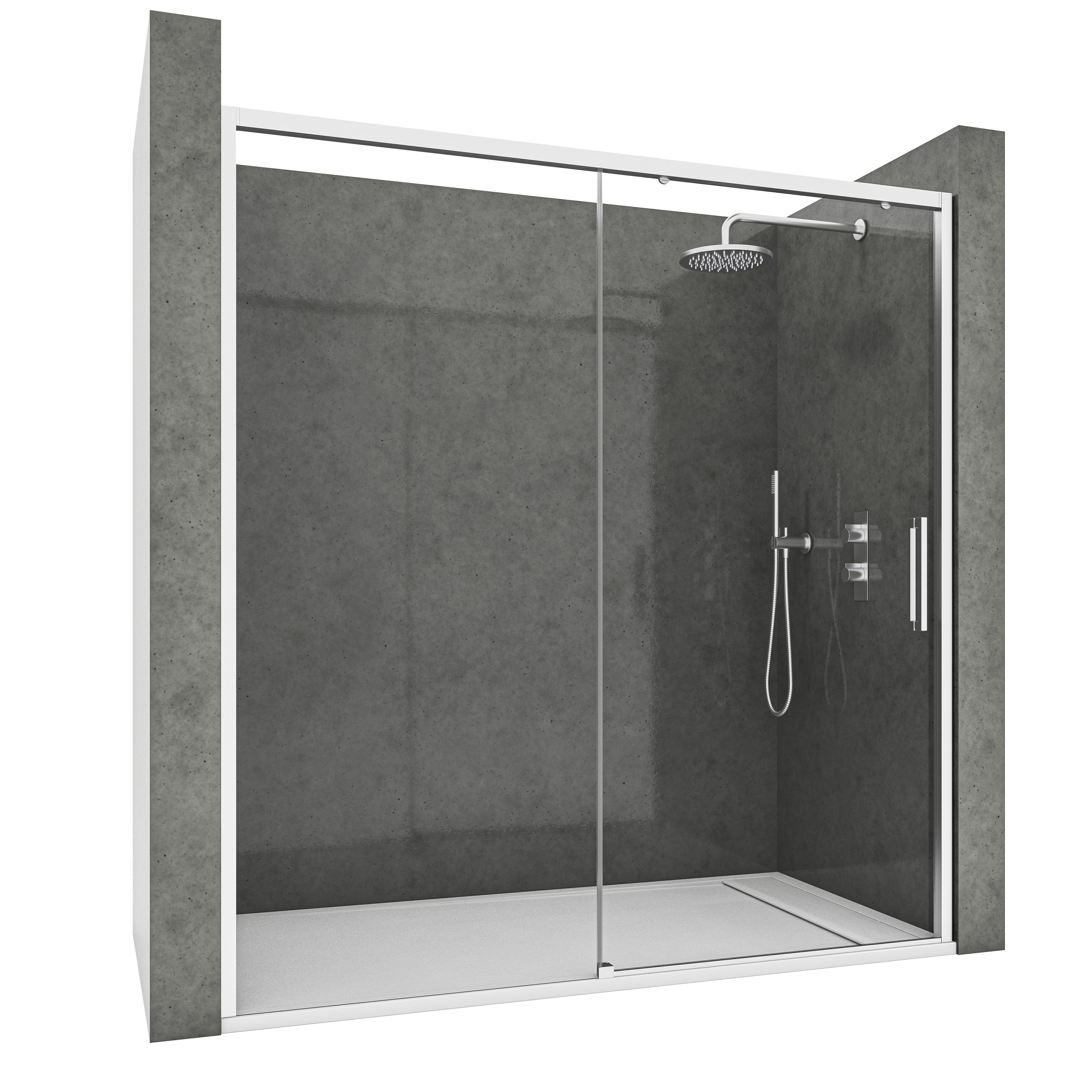 Mamparas de Ducha - Cristal Templado 6 mm Antical - 139 a 143 cm (Ancho ...