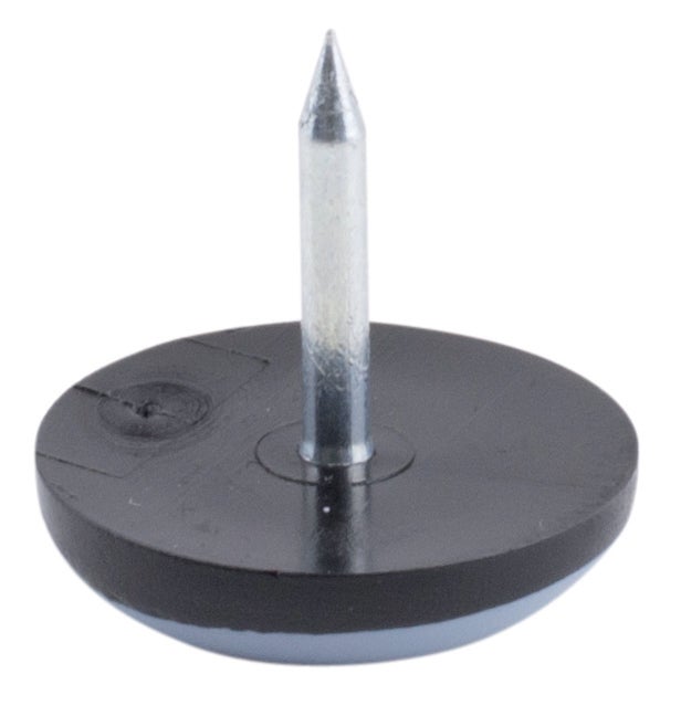 Patin glisseur pour pied de meuble cloué avec téflon O19mm gris | Leroy ...