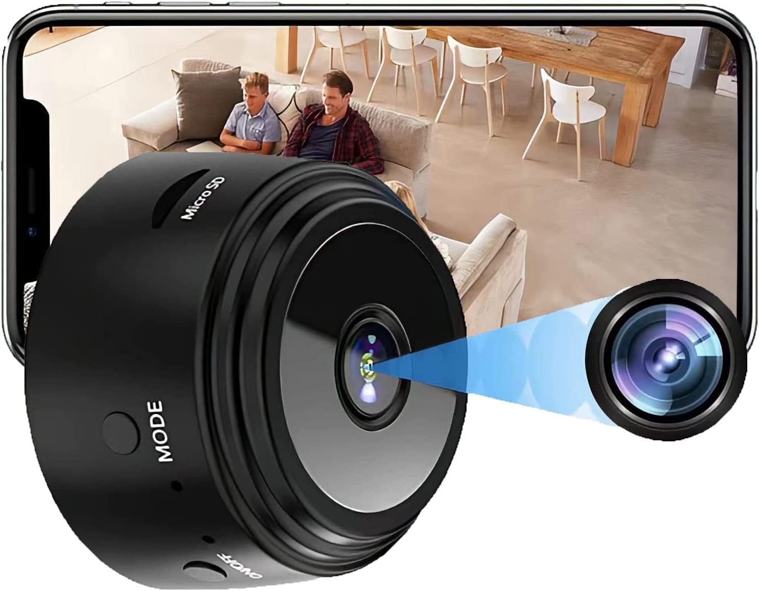 Mini caméra Espion cachée HD 1080p sans Fil avec Vision Nocturne ...