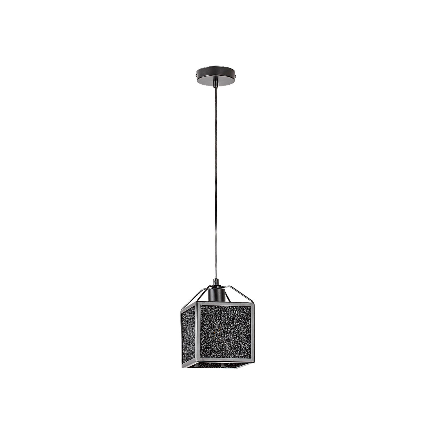 Lampe pendante moderne E27 Lampe pendante en métal noir - 40W - 145cm ...