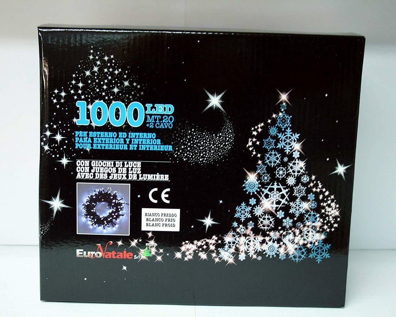 Lumières LED blanches 1000, 20m + 2m de câble | Leroy Merlin