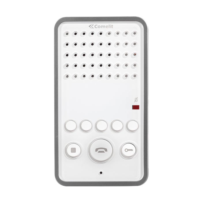 COMELIT - Interphone mains libres EASYCOM Blanc VIP - 6203W | Leroy Merlin