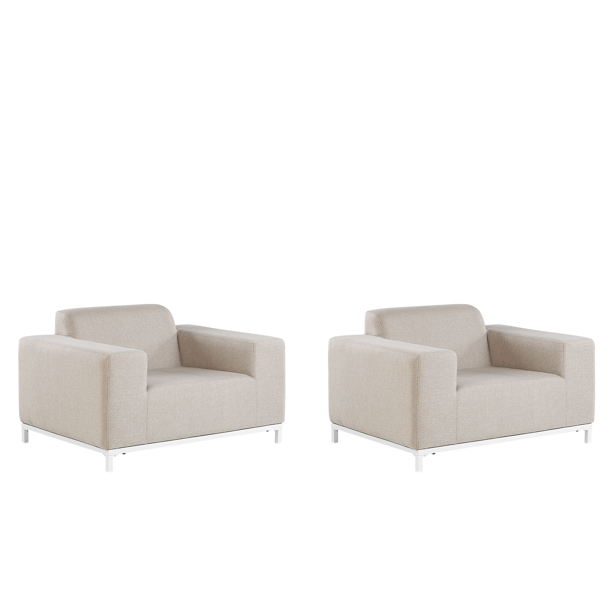 Beliani Sillón Tejido Beige ROVIGO | Leroy Merlin