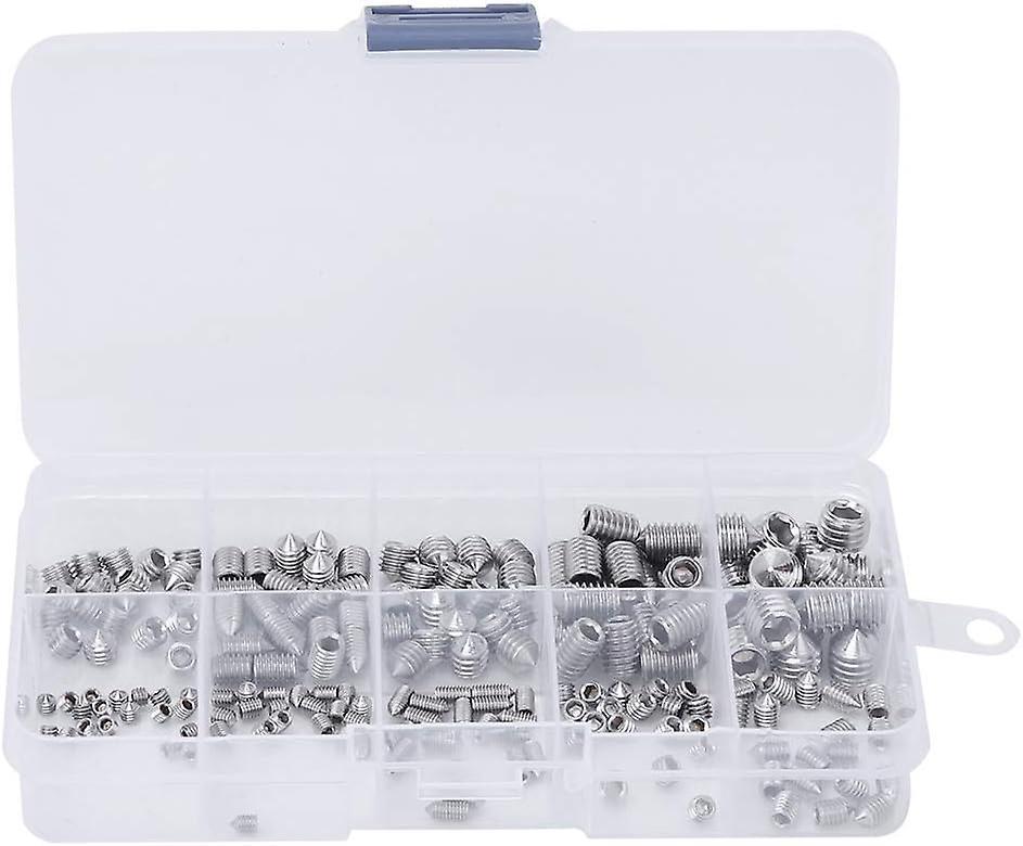 Tornillos de fijación, 200 piezas, tornillo prisionero con punta cónica ...