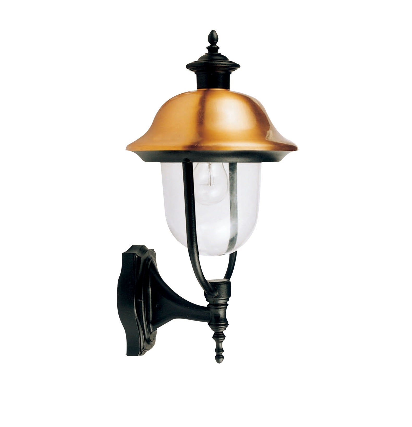 Aplique de exterior Apollo de aluminio cobrizo Conexión E27 | Leroy Merlin