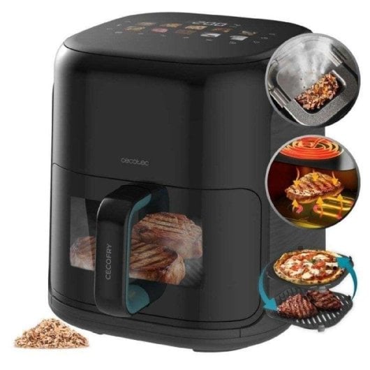 Freidora de aire Cecotec Cecofry&Grill Smokin'Prime 4000 4L 1900W con ...