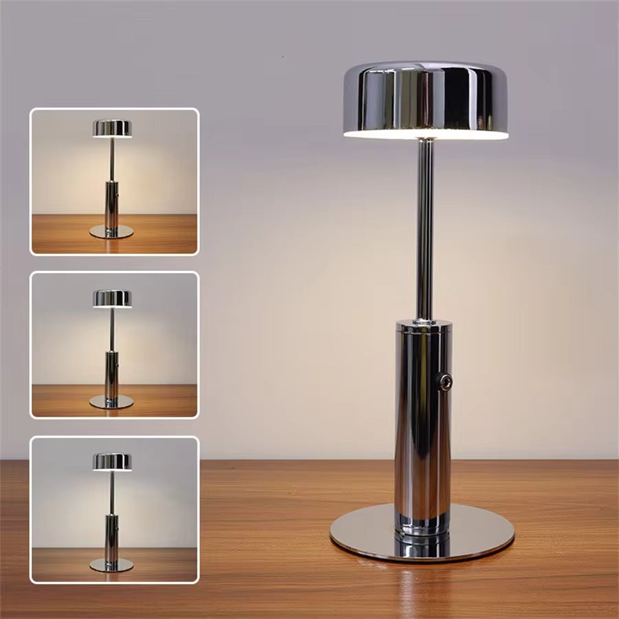 Lampe de table LED sans fil, lampe de bureau rechargeable, gradation ...