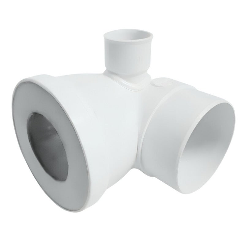 Pipe évacuation WC courte mâle 90 degré, piquage droite 40 mm | Leroy ...