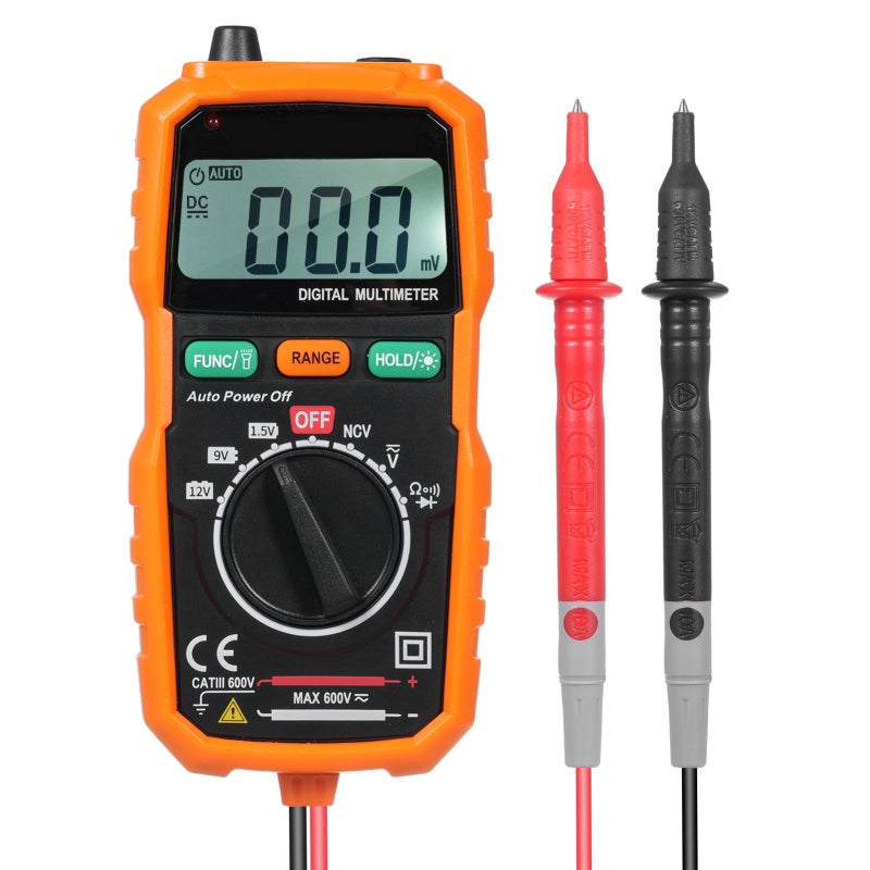 Multimètre numérique avec écran LCD rétroéclairé, orange PM8232A ...