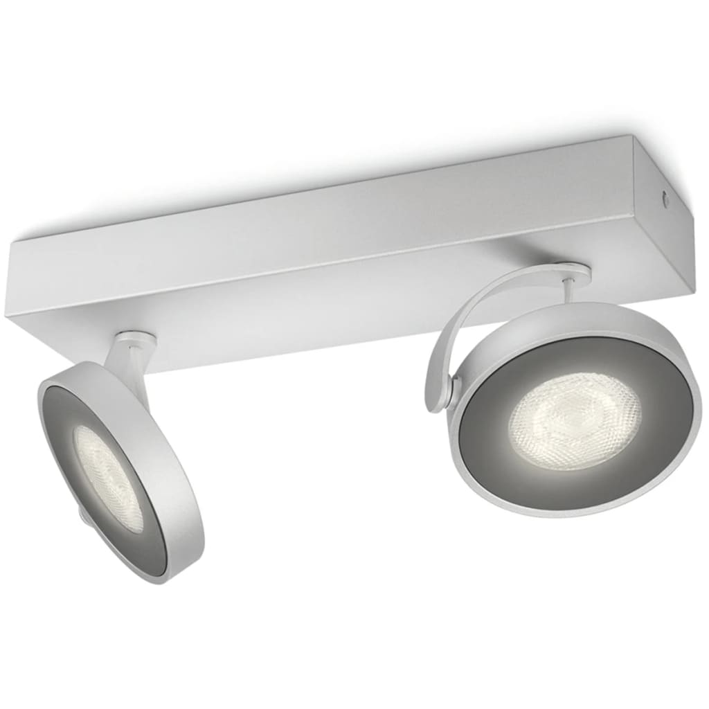 MyLiving Plafonnier LED "Clockwork" 2x4,5 W Argenté 531724816 Philips ...