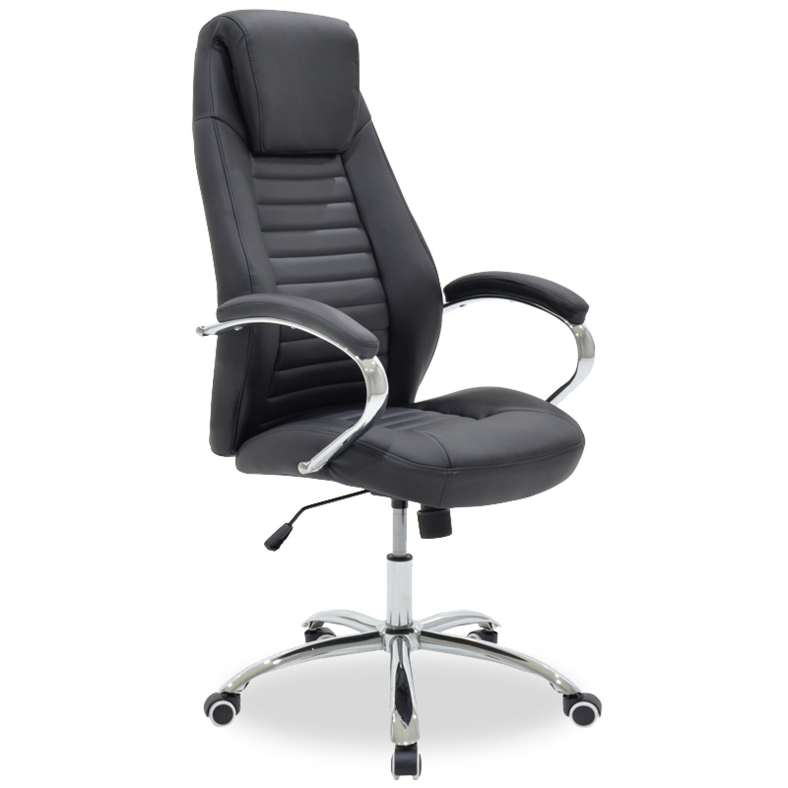 Chaise de Bureau Exécutive – 61x57x120-128 cm – Couleur Noire ...